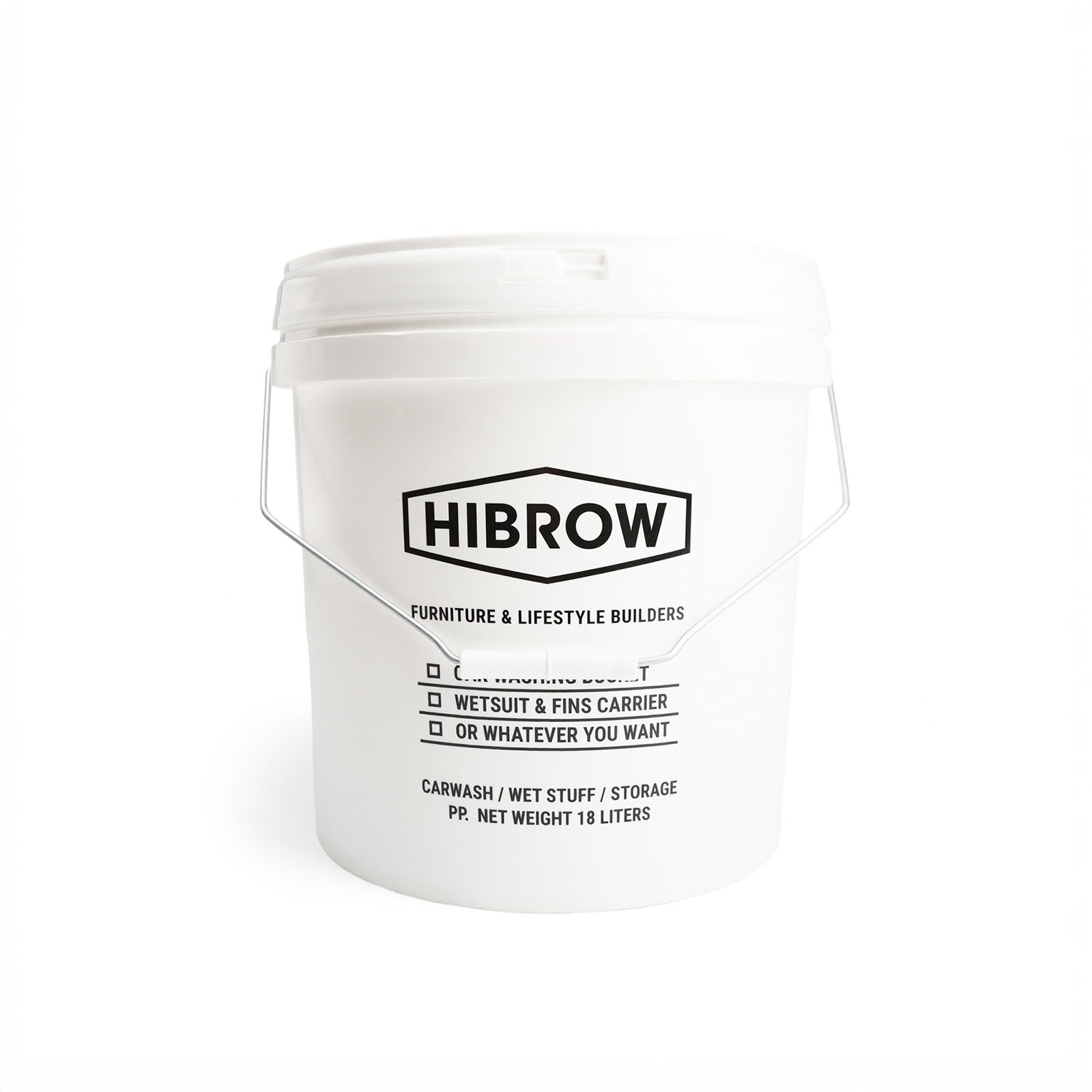 Hibrow Co. : Work Bucket : White – Sumu Goods